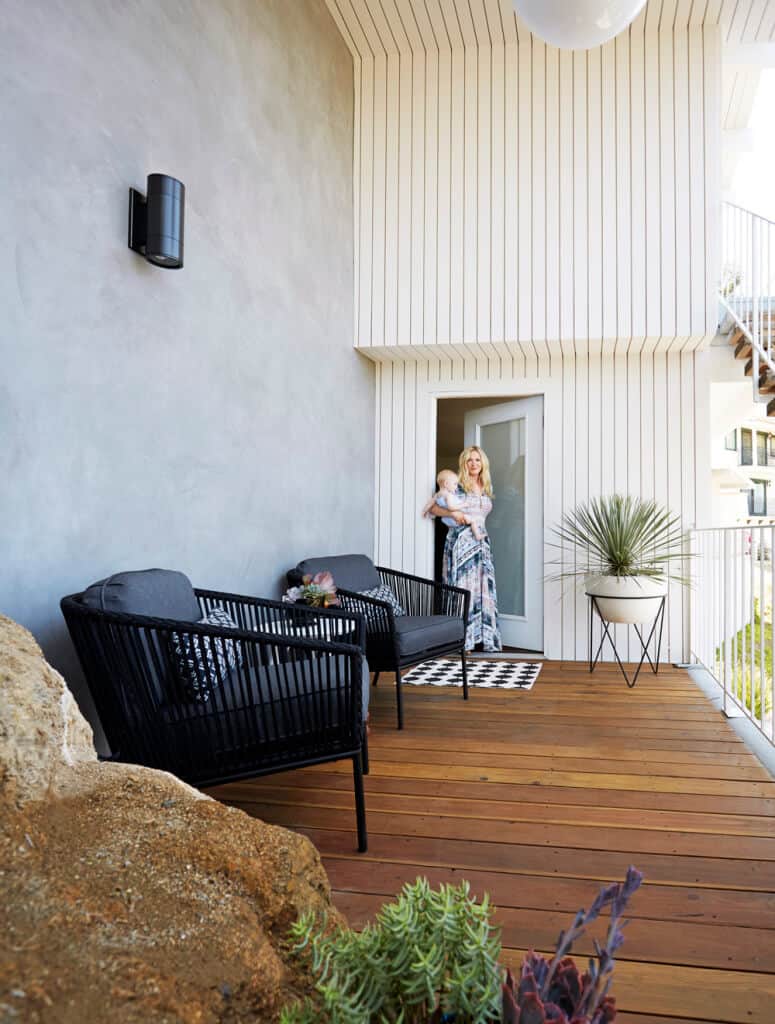 Giving New Life To Our Old Wood Deck + Get The Look - Emily Henderson
