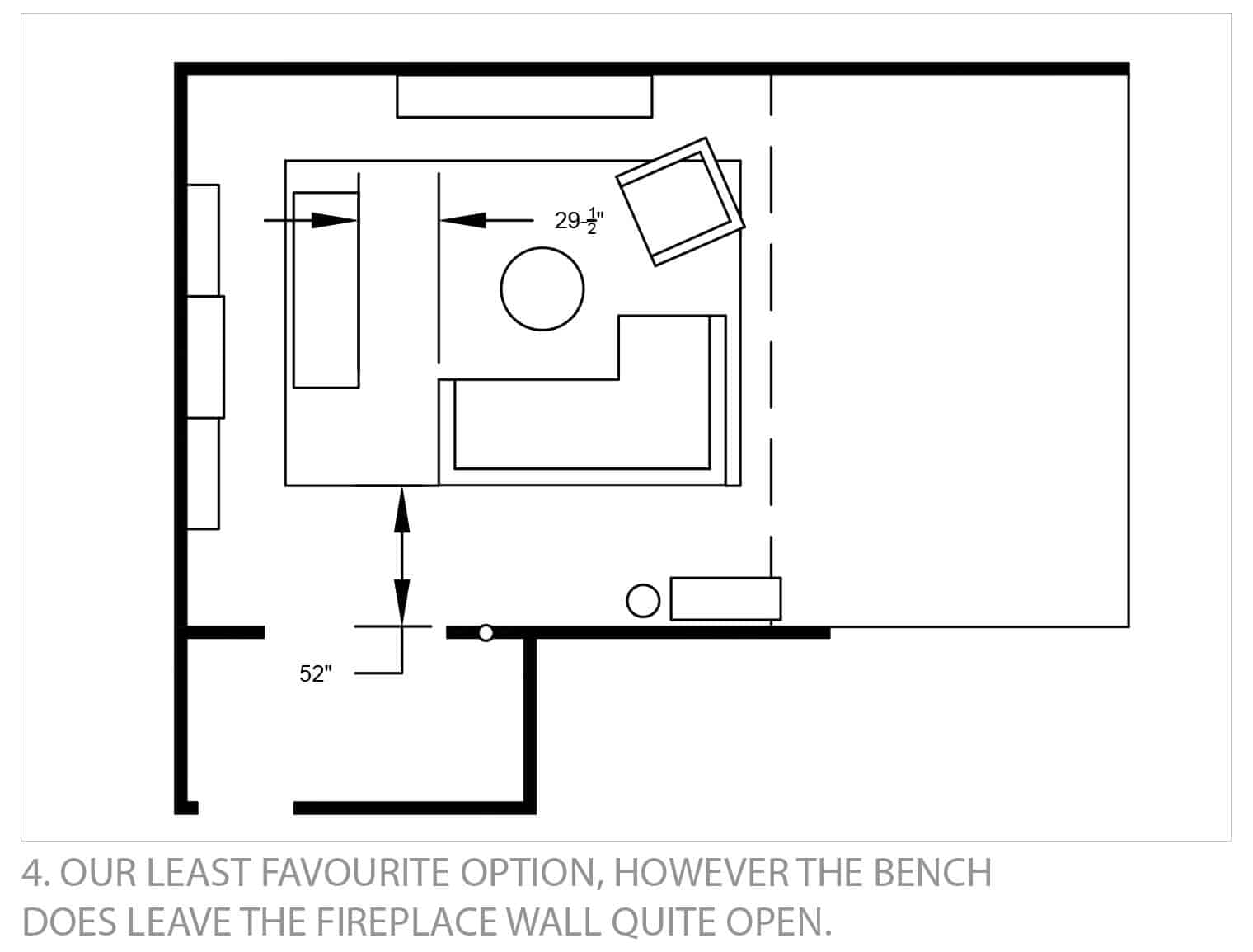 Vicky Ling_ Living room layout_option 4 - Emily Henderson