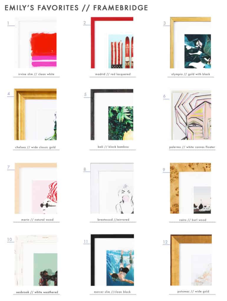 Custom Framing for our Home Office With Framebridge - Emily Henderson