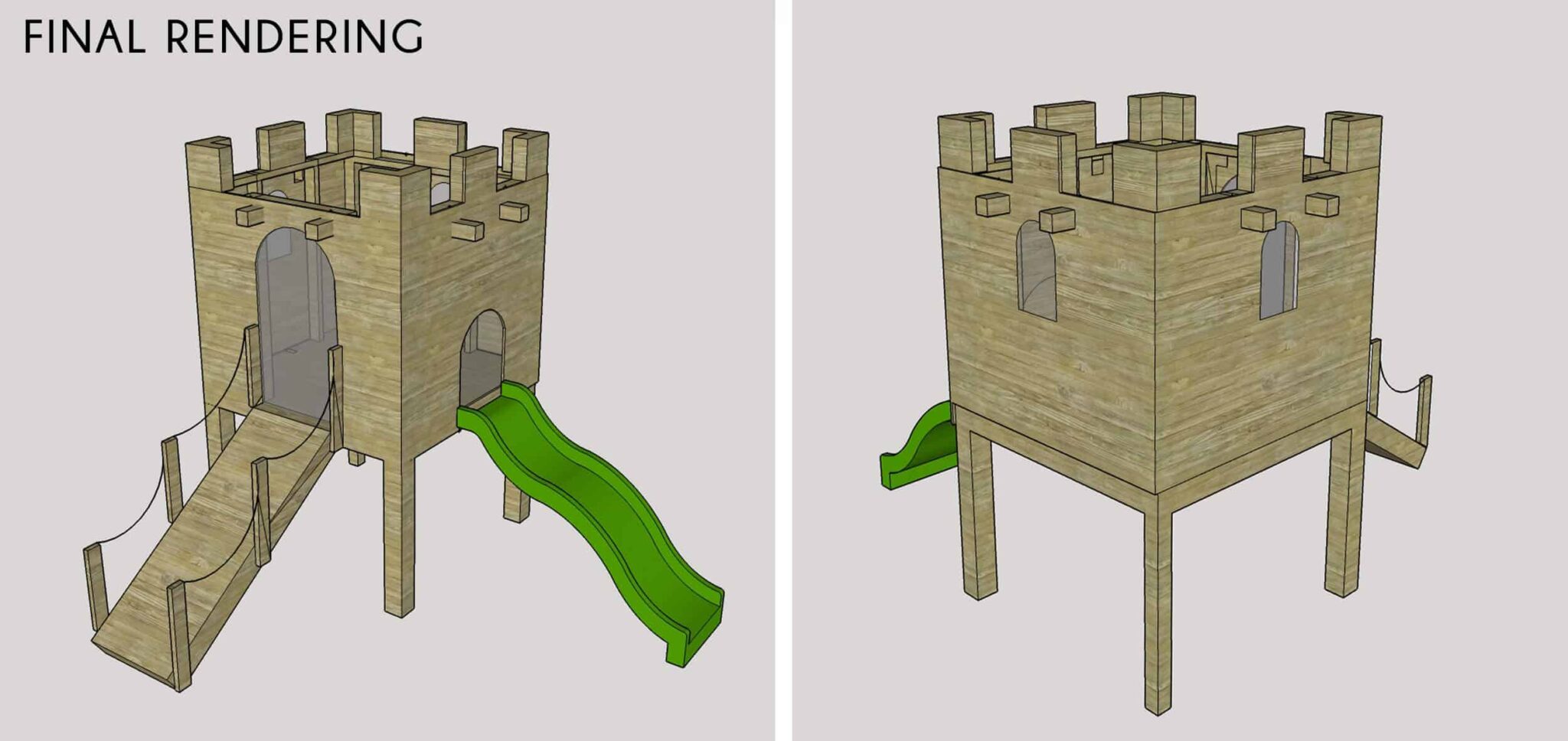 Building Our Backyard Castle with Wood Naturally + Fort Roundup - Emily ...