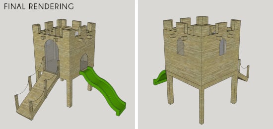 Building Our Backyard Castle with Wood Naturally + Fort Roundup - Emily ...