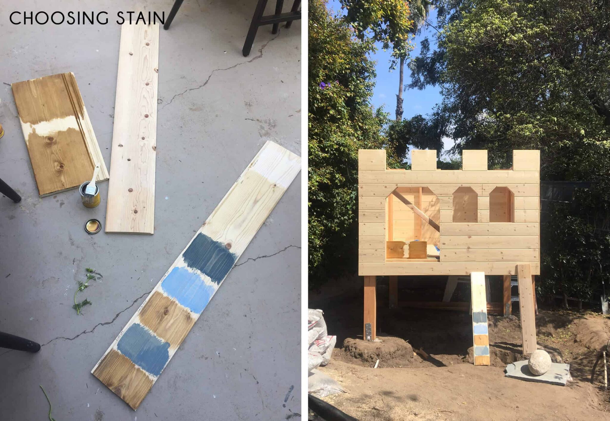 Building Our Backyard Castle with Wood Naturally + Fort Roundup - Emily ...