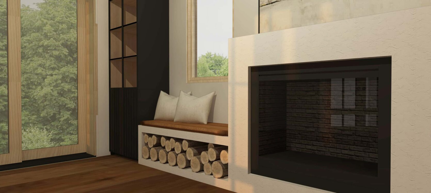 Mountain Fixer Upper: Family Room Fireplace Design Process - Emily ...