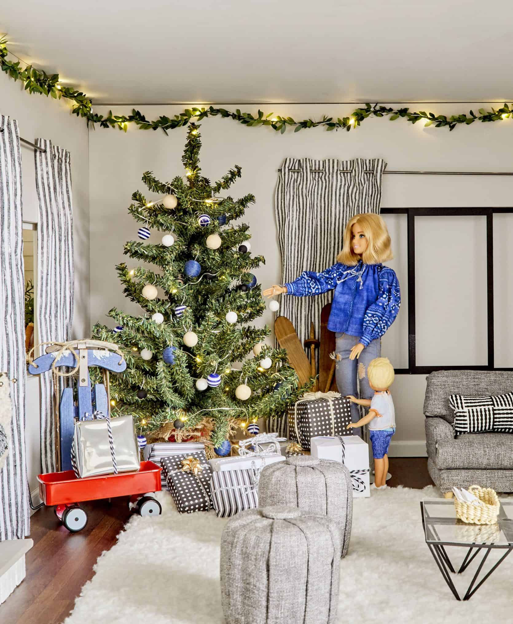 How We Redecorated the Culligan Dollhouse for The Holidays - Emily ...