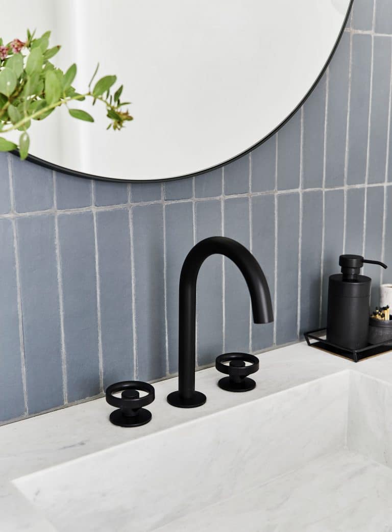 The First Mountain House Bathroom Reveal: Our "Quiet Drama" Powder Bath ...