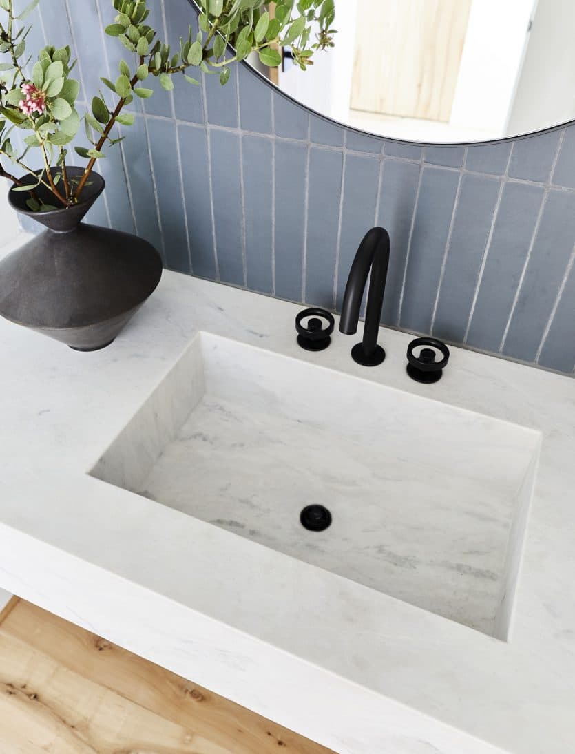 The First Mountain House Bathroom Reveal: Our "Quiet Drama" Powder Bath ...
