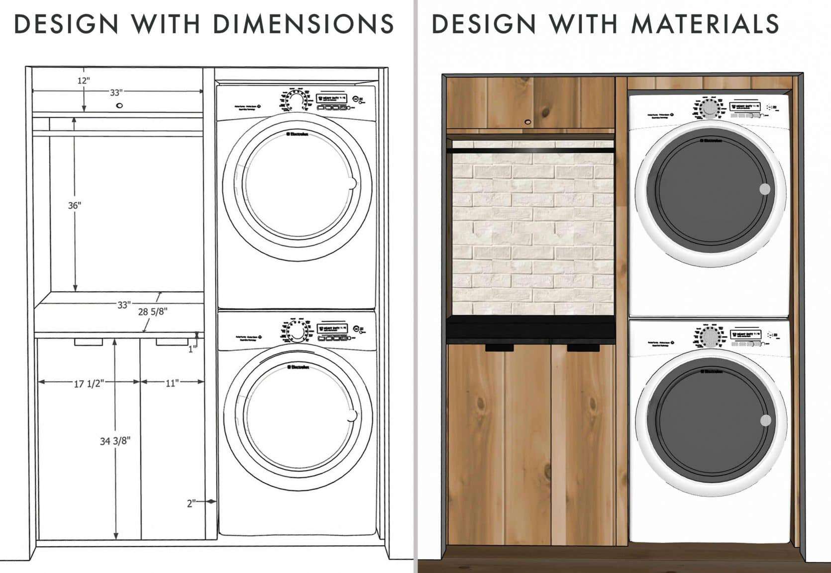 Designing our Laundry "Room" + The 7 Things Our Contractor (and Plumber ...