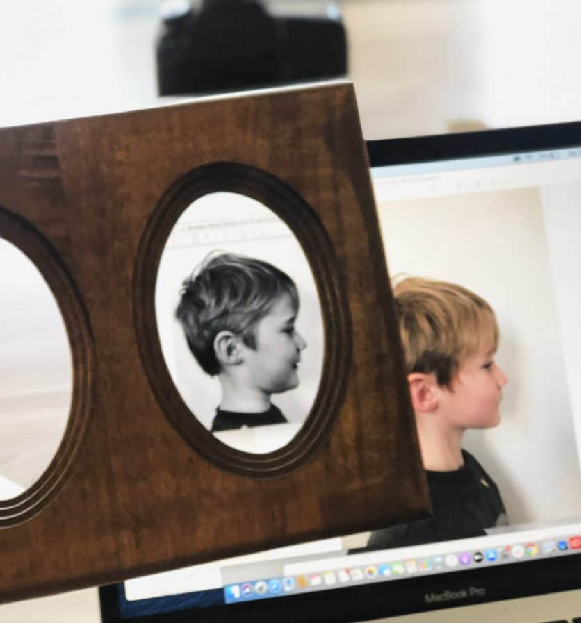 Weekend Art Project: Easy Kids DIY Silhouette Portraits - Emily Henderson