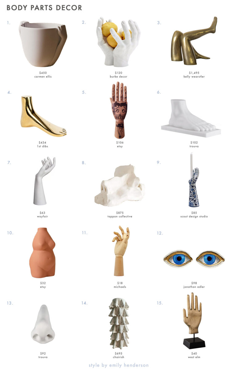 Are Body Part Decor Pieces Back? And Are They The Ultimate Conversation ...
