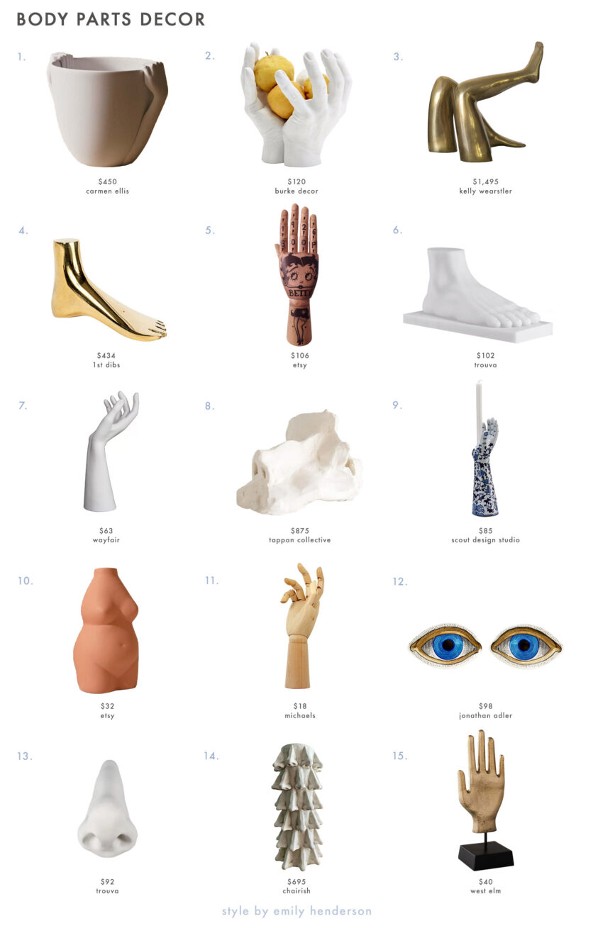 Are Body Part Decor Pieces Back? And Are They The Ultimate Conversation ...