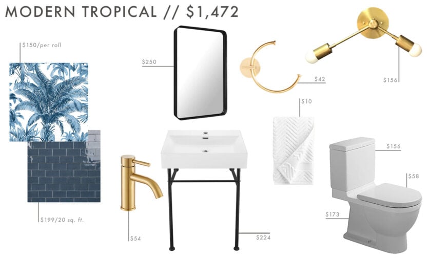 9 Affordable (Budget) Powder Room Designs (But LOTS Of Inspo And ...