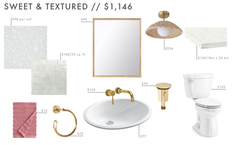 9 Affordable (Budget) Powder Room Designs (But LOTS Of Inspo And ...