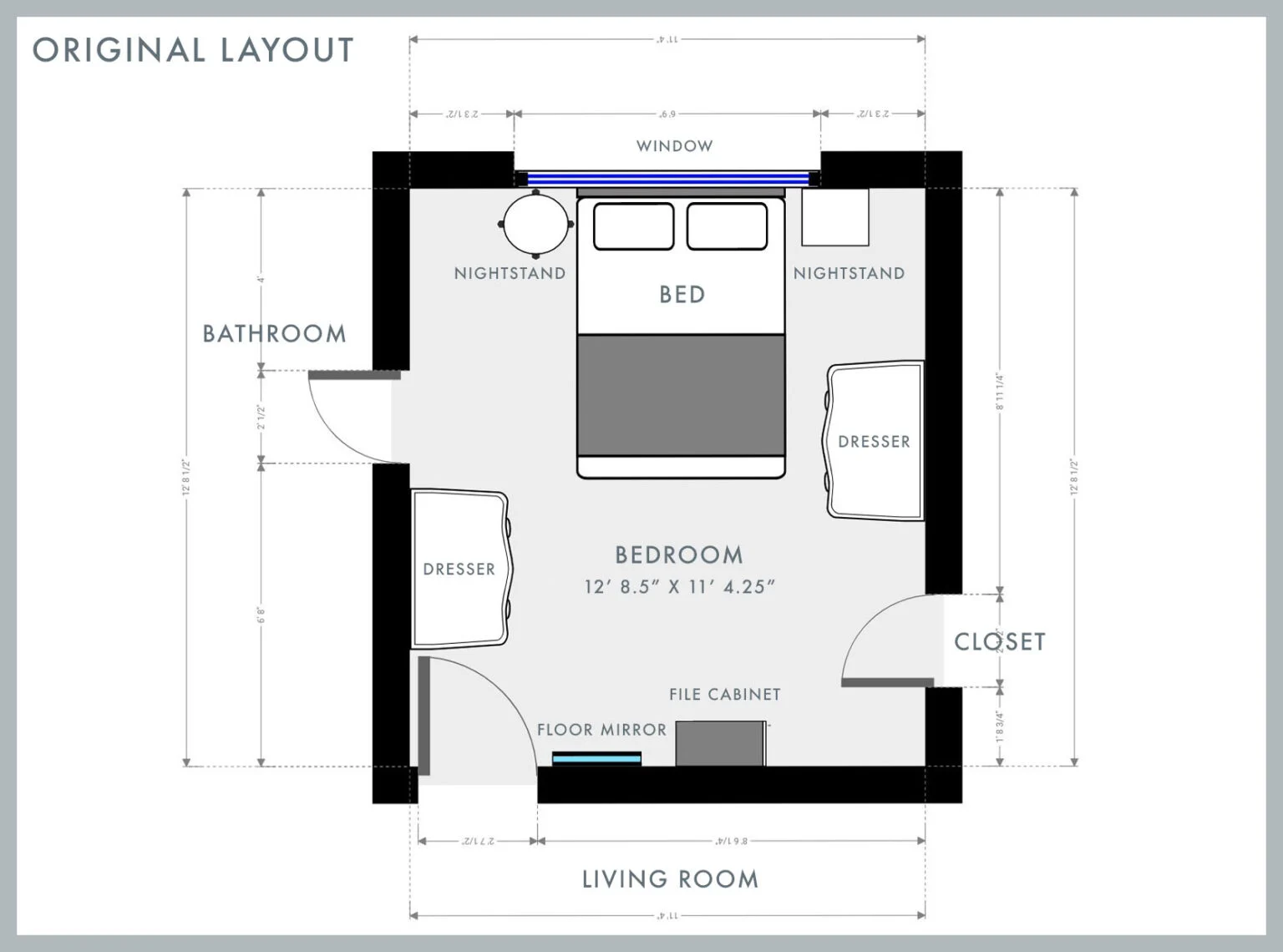 Ryann's Bedroom Layout Design Agony: Can An Adult Bedroom Have A Bed In ...