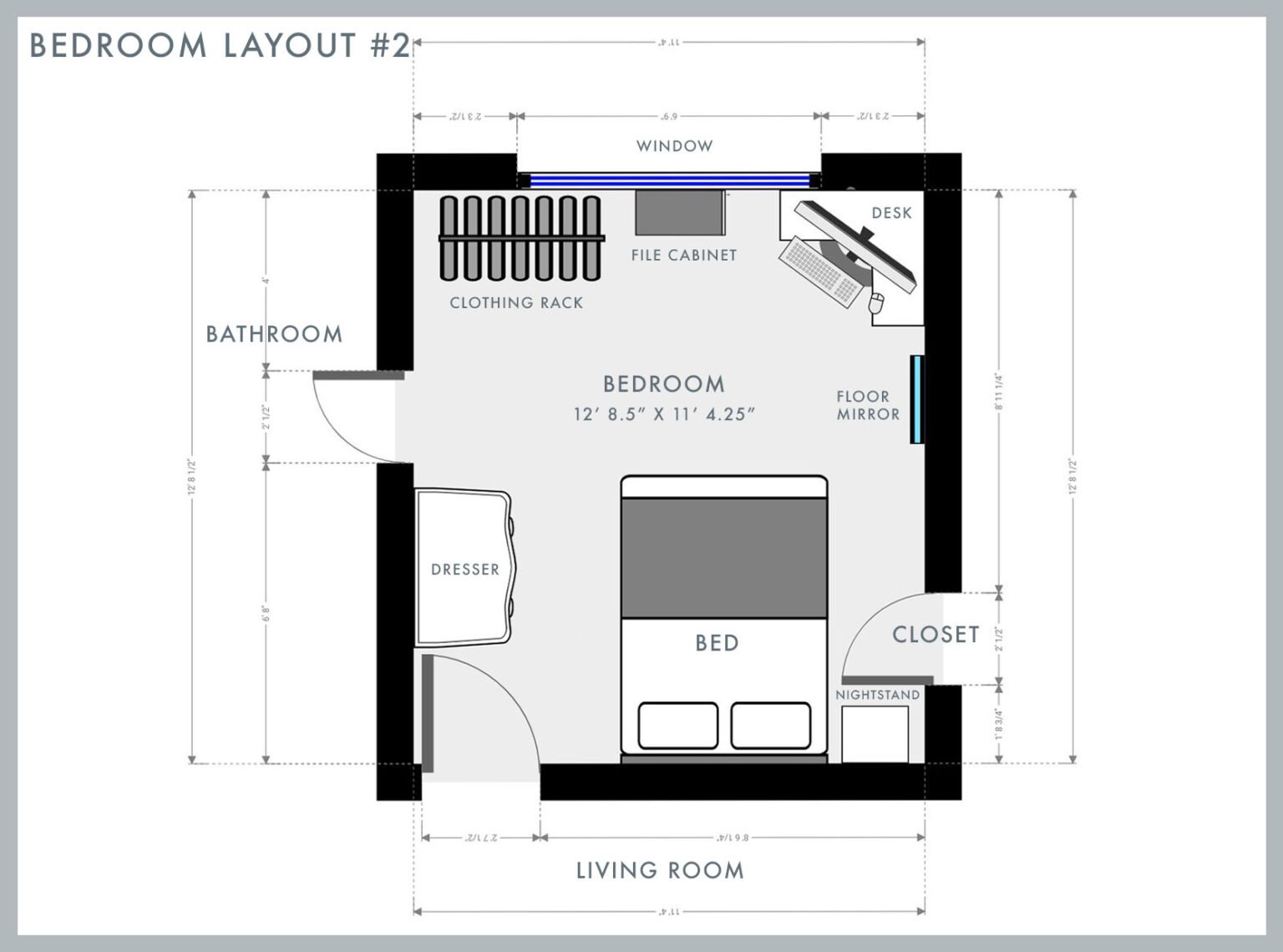 Ryann's Bedroom Layout Design Agony: Can An Adult Bedroom Have A Bed In ...