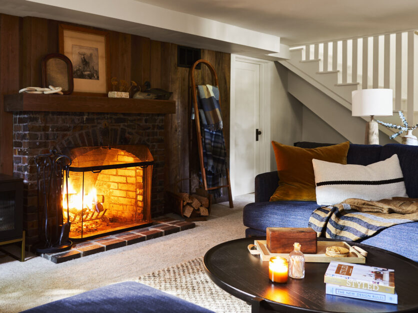 My Best Friends 1970s Basement Gets A Comfortable, Cozy Makeover - Wood ...