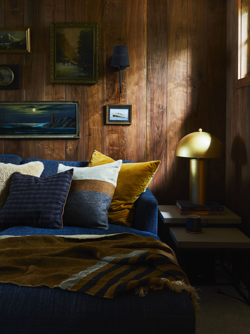 My Best Friends 1970s Basement Gets A Comfortable, Cozy Makeover - Wood ...