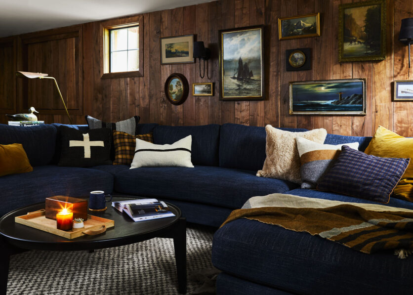 My Best Friends 1970s Basement Gets A Comfortable, Cozy Makeover - Wood ...