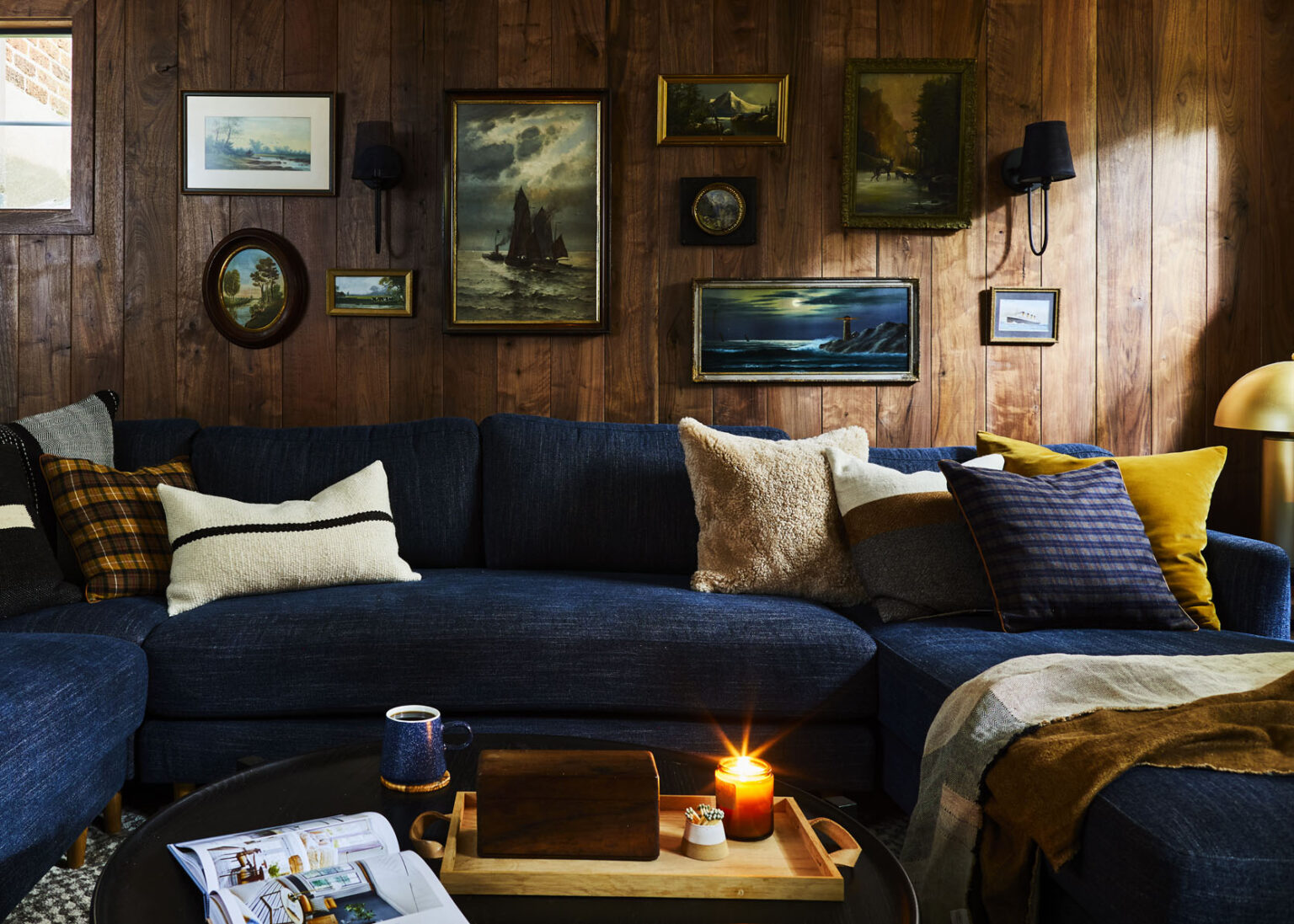 My Best Friends 1970s Basement Gets A Comfortable, Cozy Makeover - Wood ...