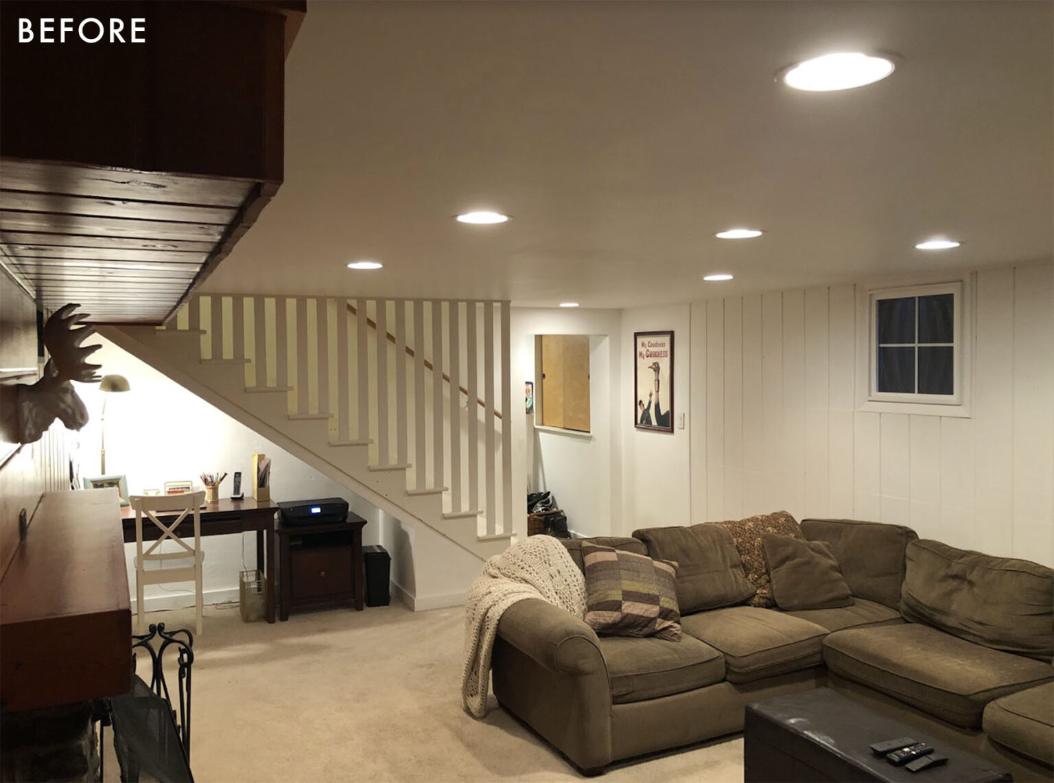 My Best Friends 1970s Basement Gets A Comfortable, Cozy Makeover - Wood ...