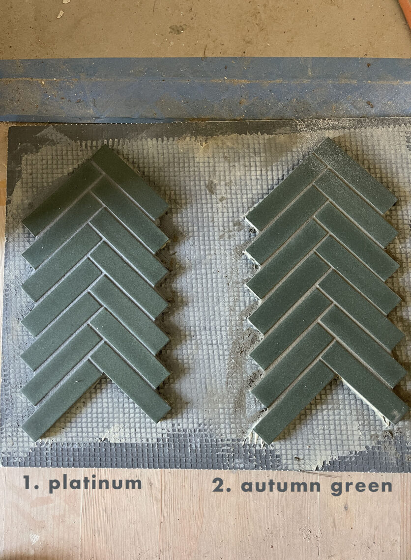 The Bathroom Tile Grout "Trend" We Are Trying - Matching Tile To Grout ...