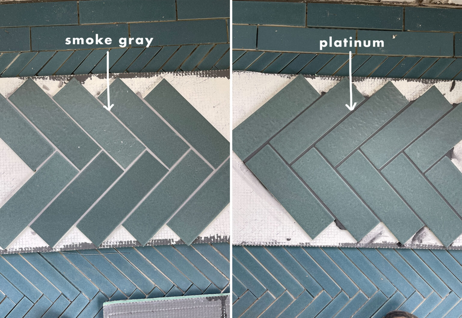 The Bathroom Tile Grout "Trend" We Are Trying - Matching Tile To Grout ...