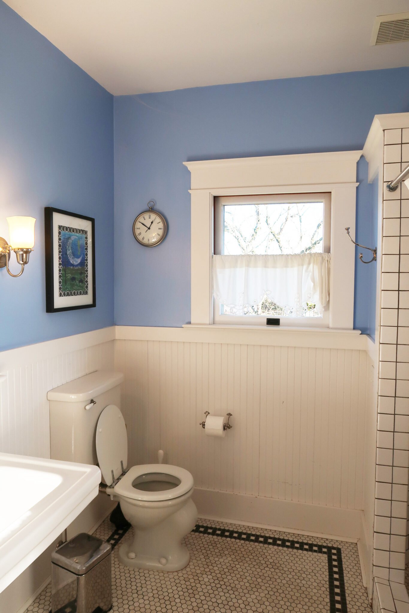 Our Kids Shared Bathroom Design Plan – A Tile Border? A Dresser As Van ...