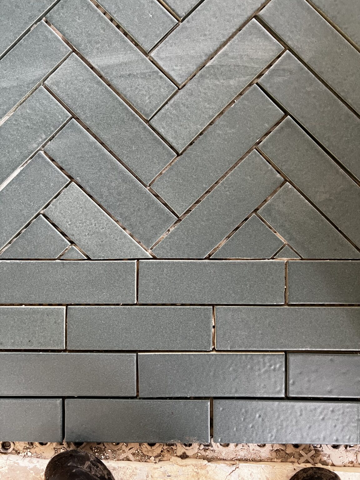 The Bathroom Tile Grout "Trend" We Are Trying - Matching Tile To Grout ...