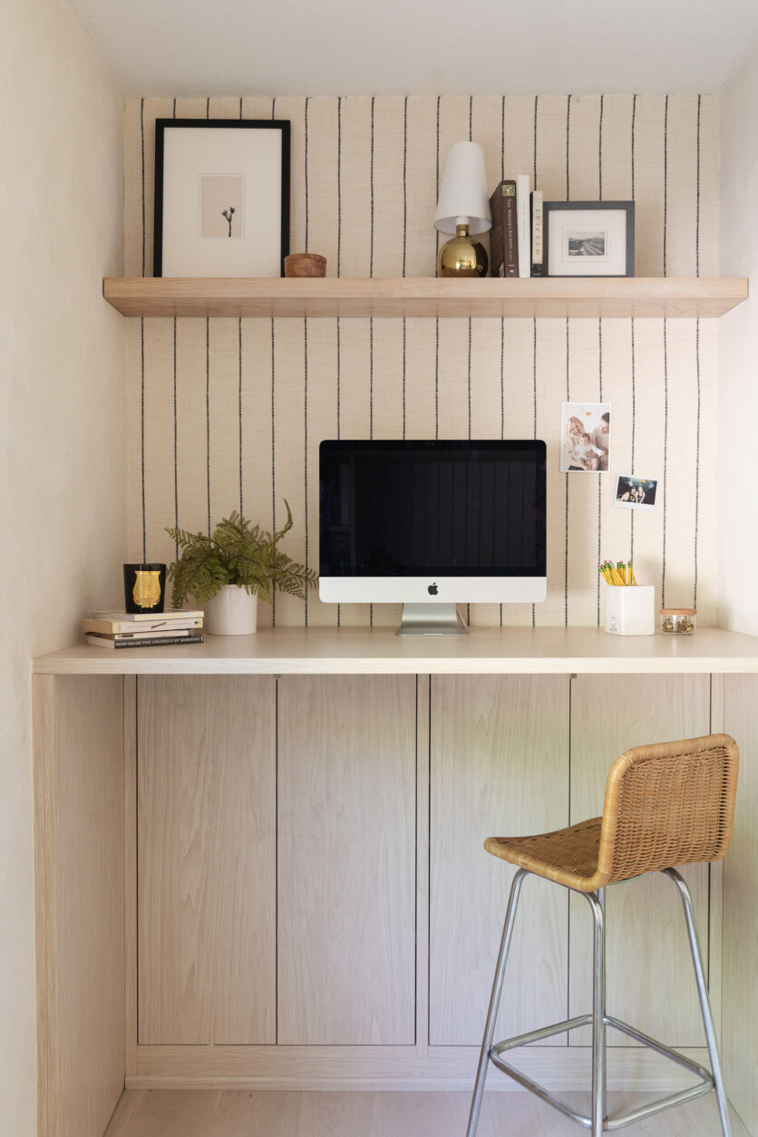 The Office Reveal With A Really Unexpected And Clever Accent Wall (That ...
