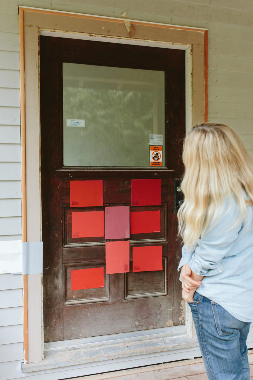 Our Front Door Reveal - On Choosing The Right Color + What It Did To My ...