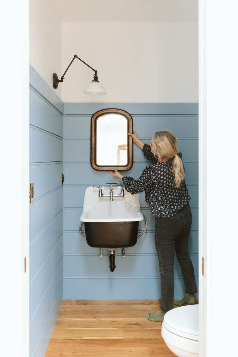 The Farmhouse Powder Bath Update (Did We Stick With The Blue Walls ...