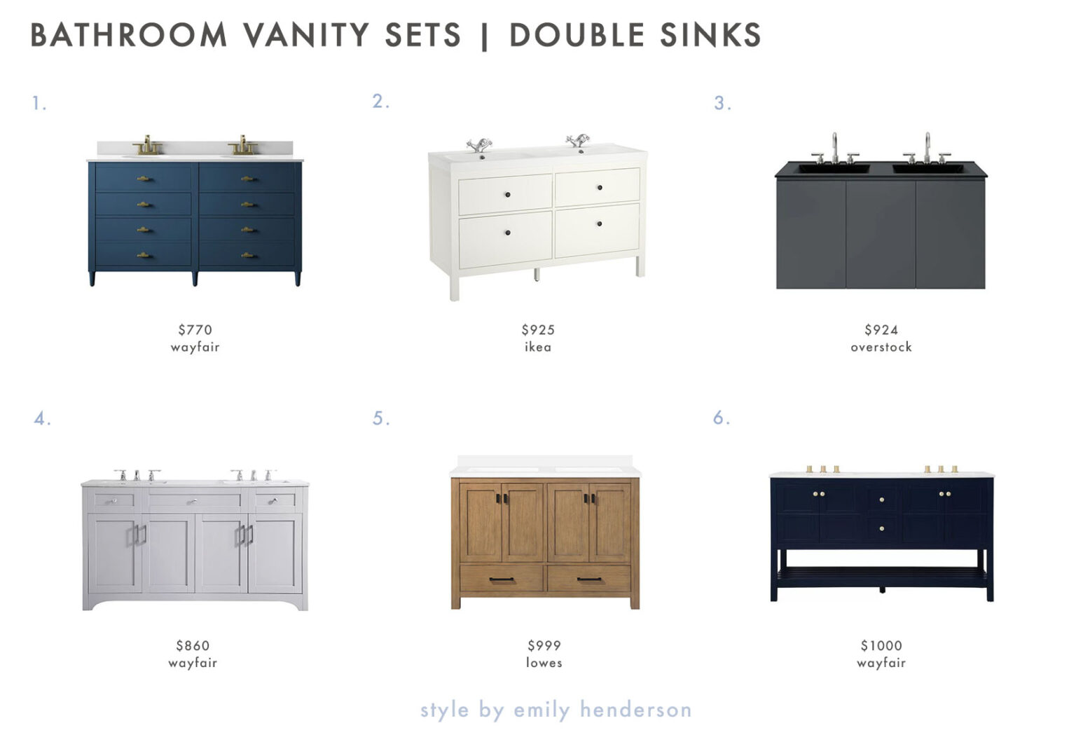 Great Bathroom Vanity Sets That Won't Break Your Whole Bathroom Budget ...