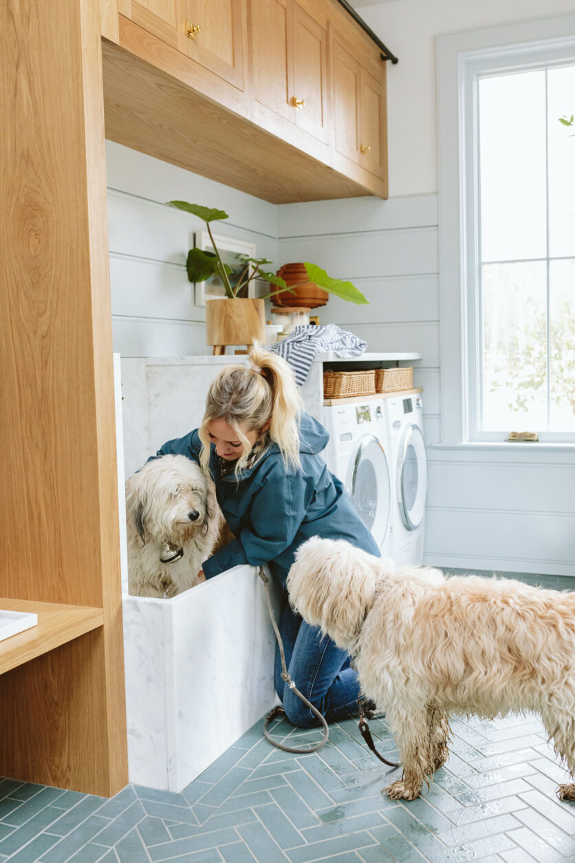 The Mudroom Dog Washing Station: Measurements, How It's Working + Some ...