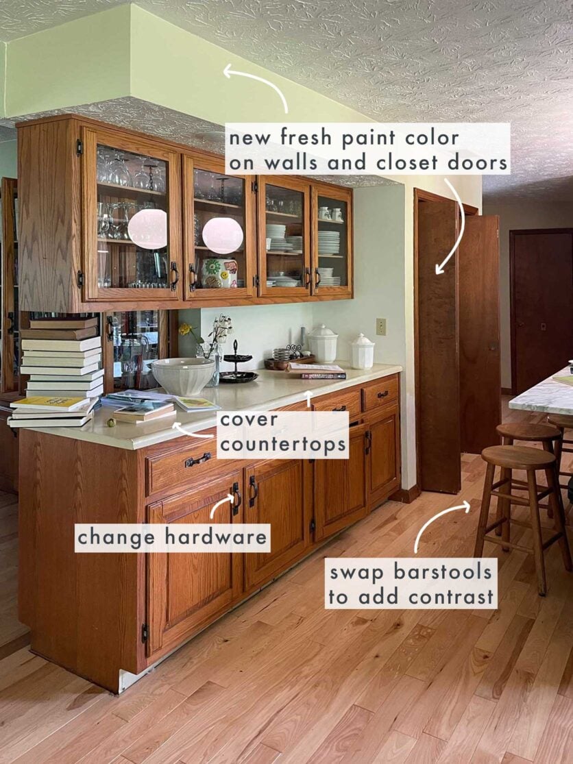 Real Reader Kitchens! 5 Dated Honey Oak Spaces & How A Design Expert ...