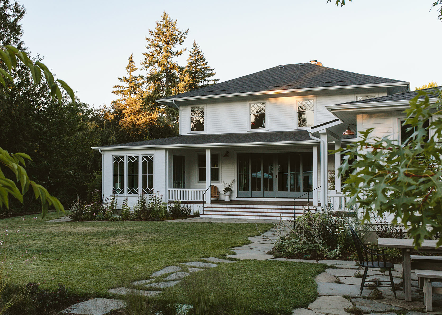 Our Farmhouse Back Porch Reveal – The “1st Summer” Edition! – James ...