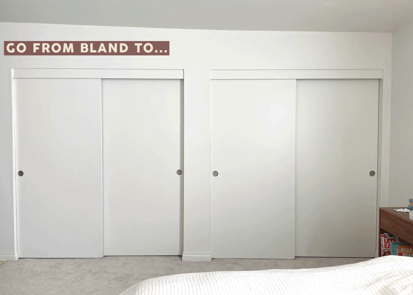 Plagued With Boring Closet Doors Arlyn Explores Renter Friendly