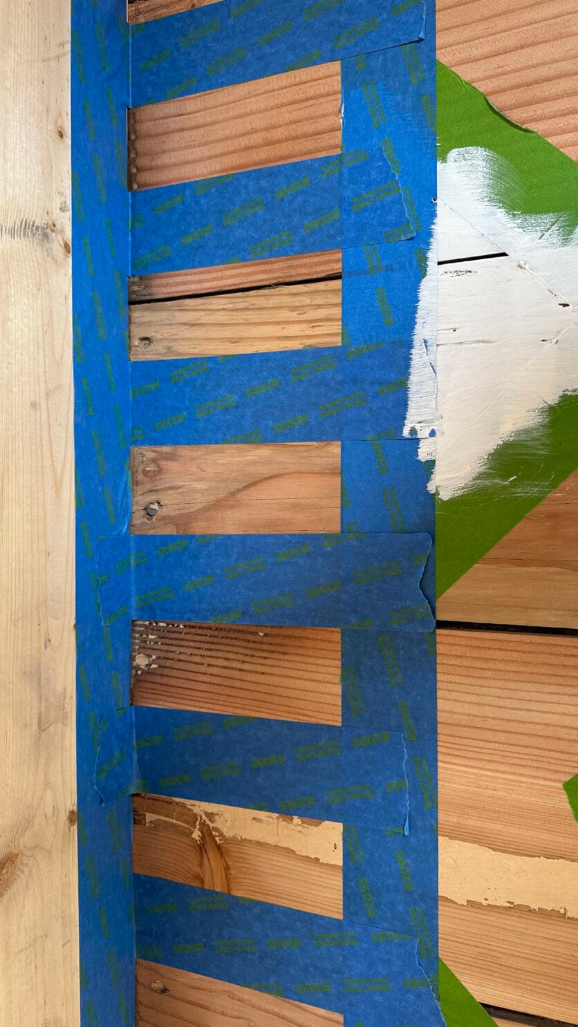 How We Stained Our Floor A Checkered Pattern - Emily Henderson