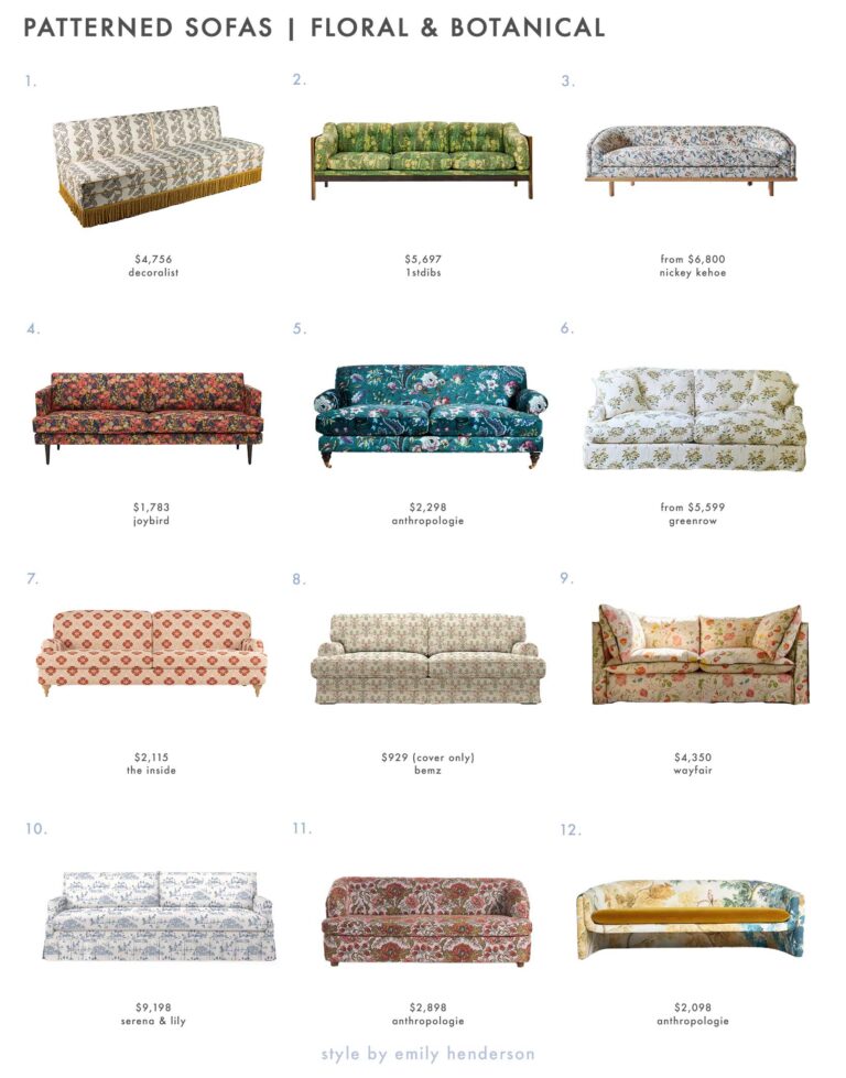 Patterned Sofas Are the "Magical Unicorn" Of Living Rooms: Arlyn Breaks ...
