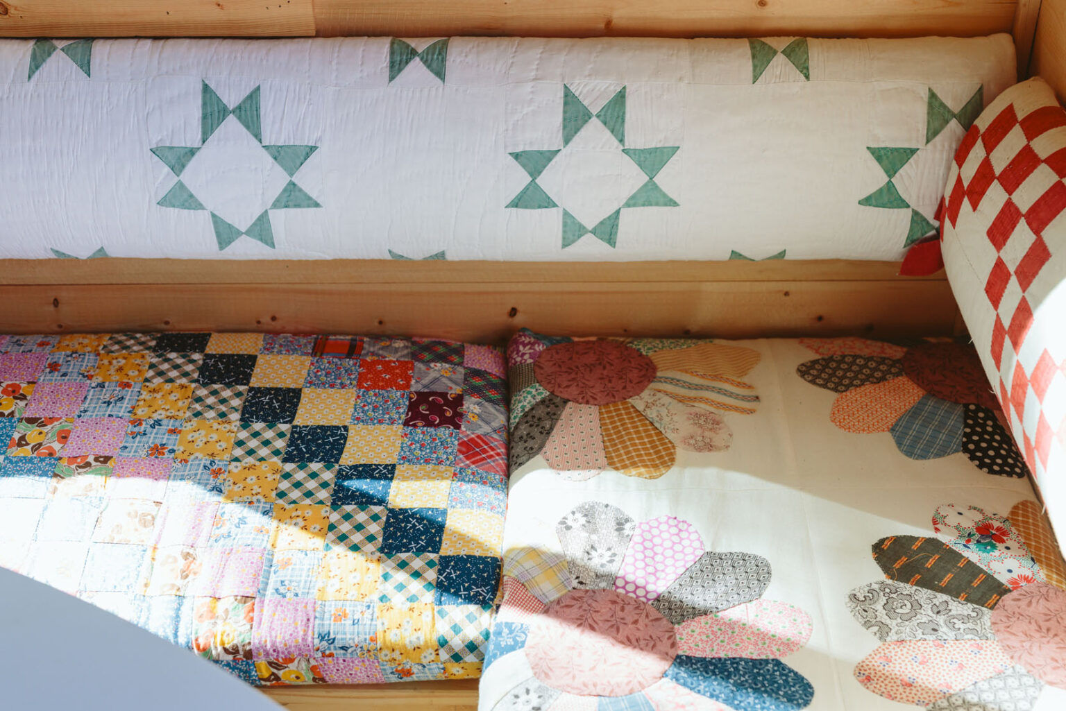 How I Used My Hoarded Quilts Collection To Furnish The Craft Shed ...