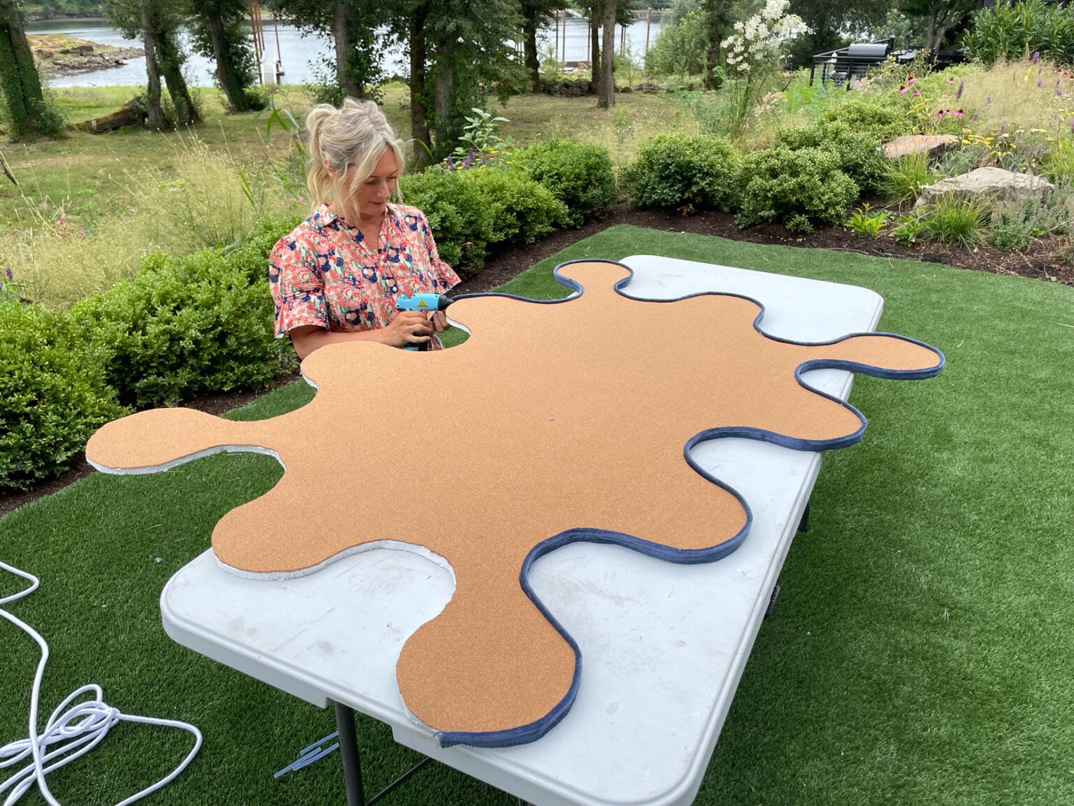 Here's How We Made The Super Squiggly DIY Cork Board For My Niece's ...