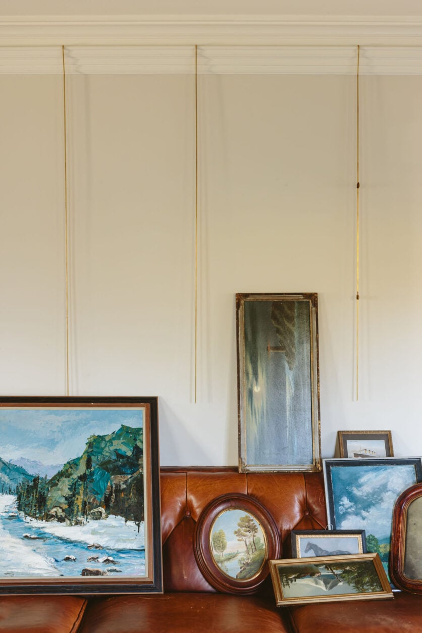 My First Time Hanging A Gallery Wall With Picture Rail Rods (So Easy ...