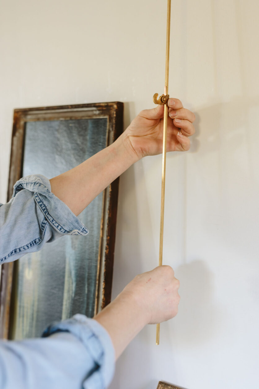 My First Time Hanging A Gallery Wall With Picture Rail Rods (So Easy ...