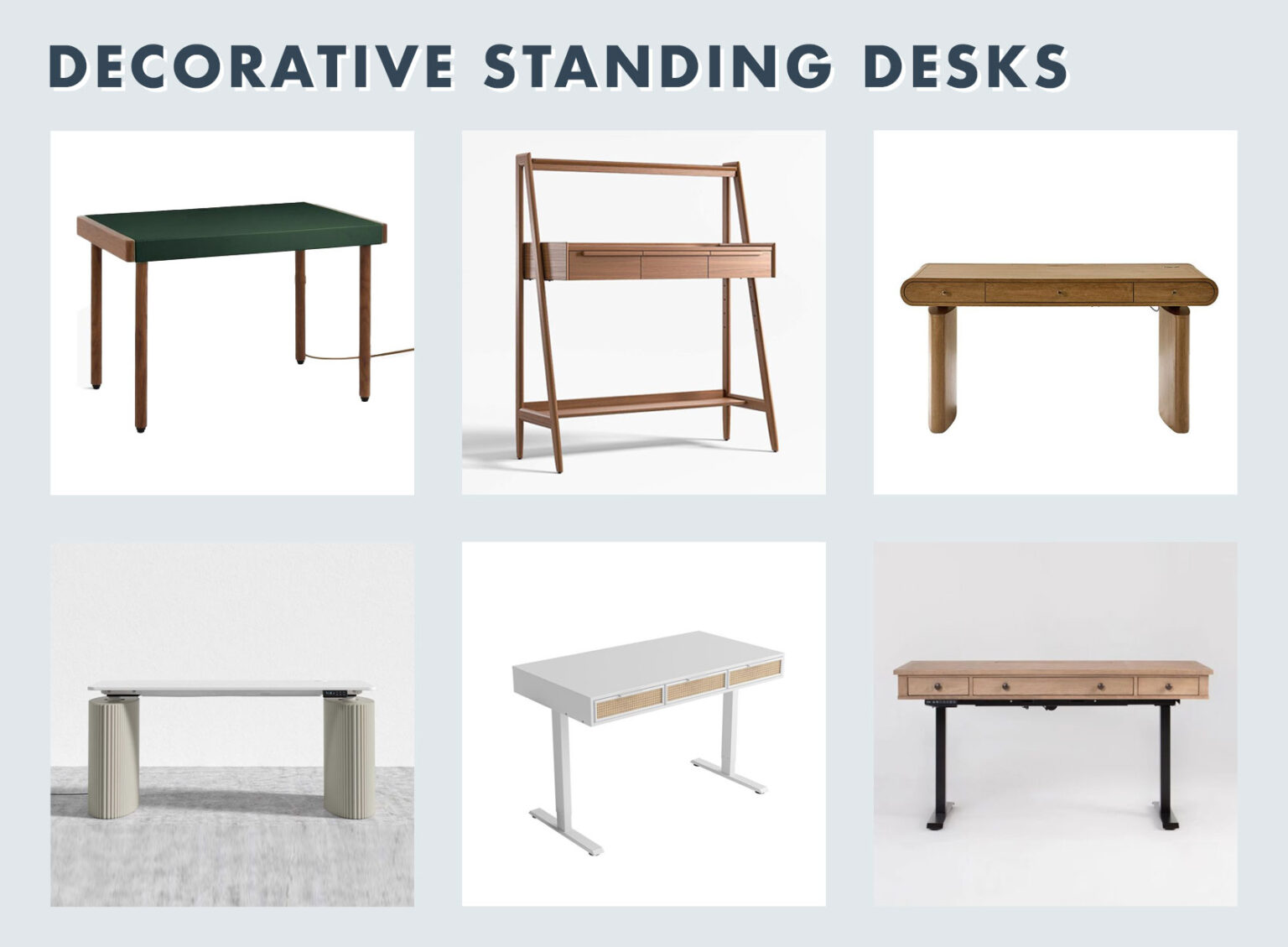 21 Not-Boring Standing Desks You'll Want To Use In Your Home Office ...