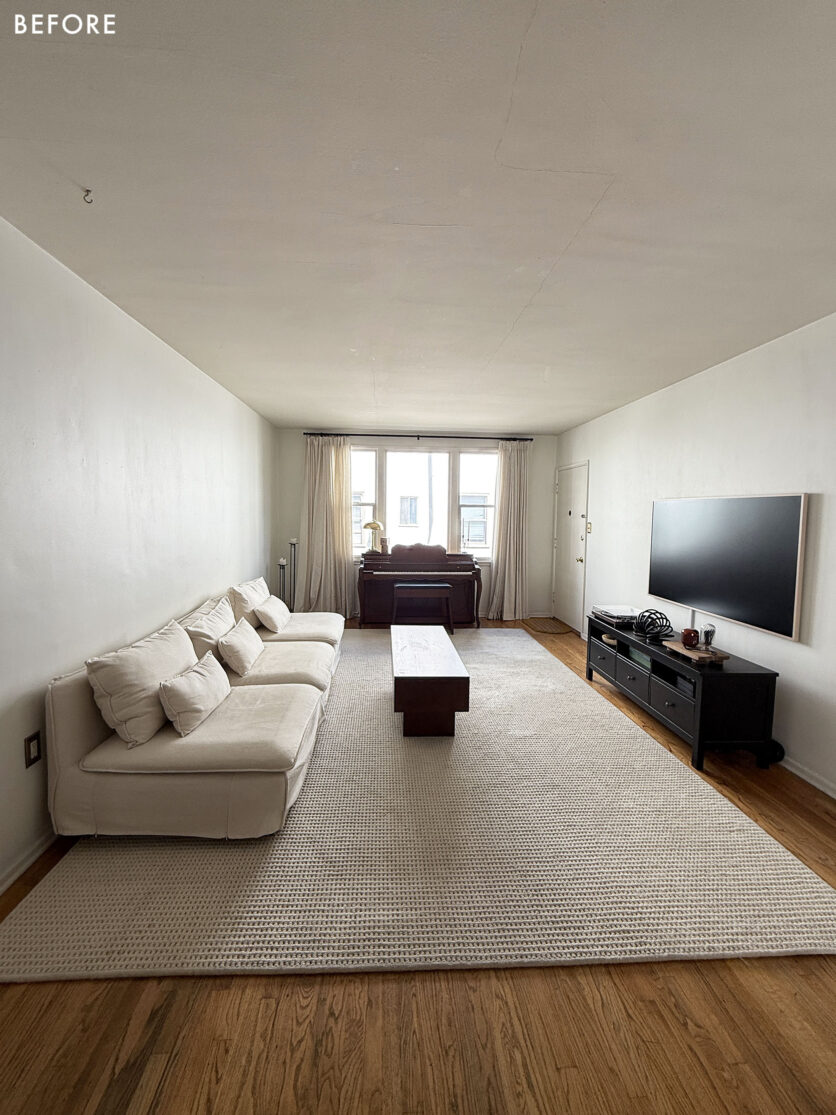 A One Month Living Room Makeover - Here's The Design Plan + A BIG Media ...