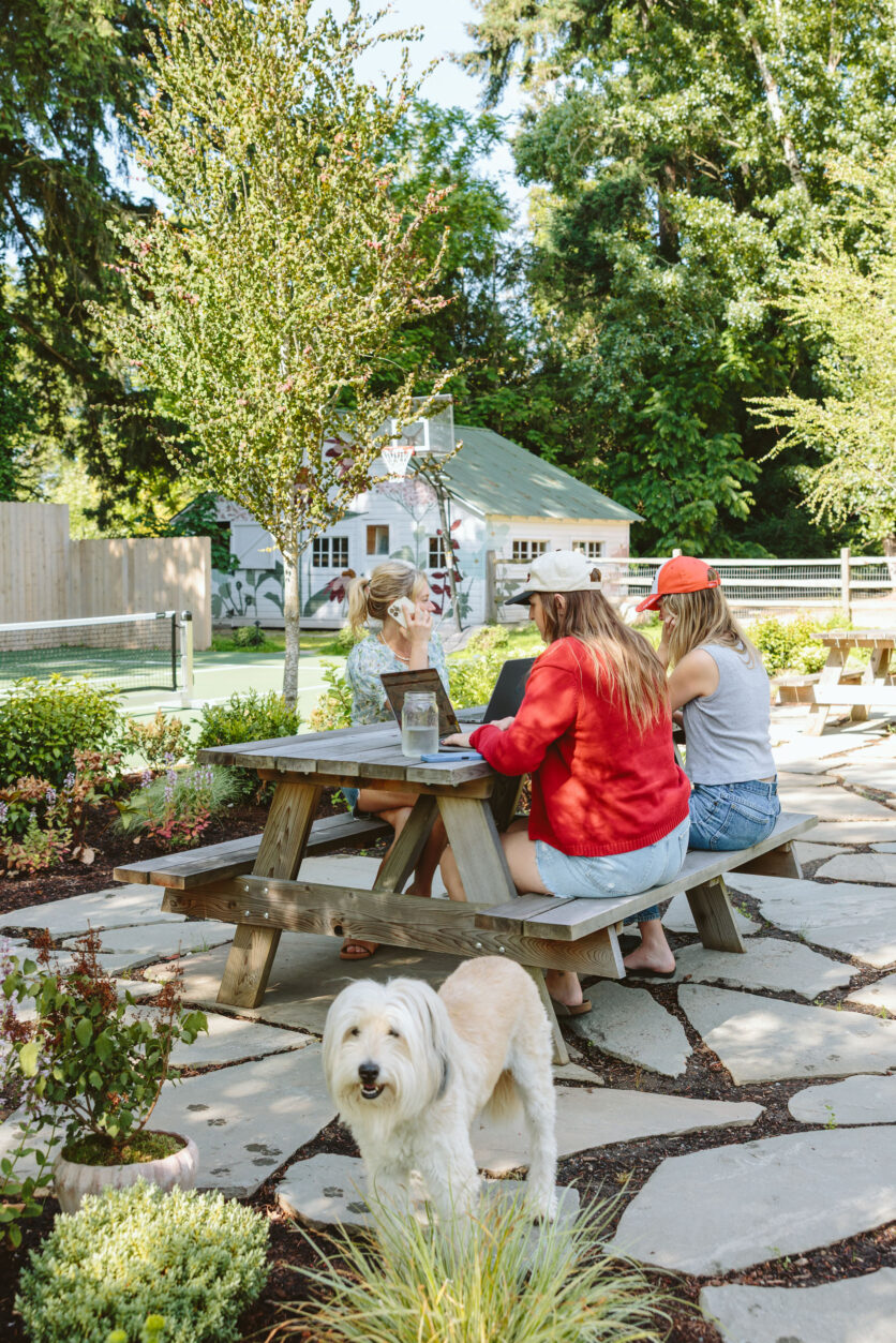 The Case For The Unassuming Backyard Picnic Table - Emily Henderson