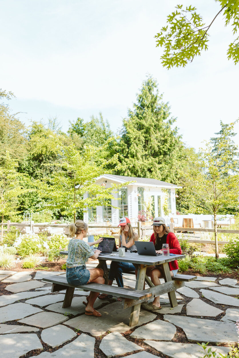 The Case For The Unassuming Backyard Picnic Table - Emily Henderson