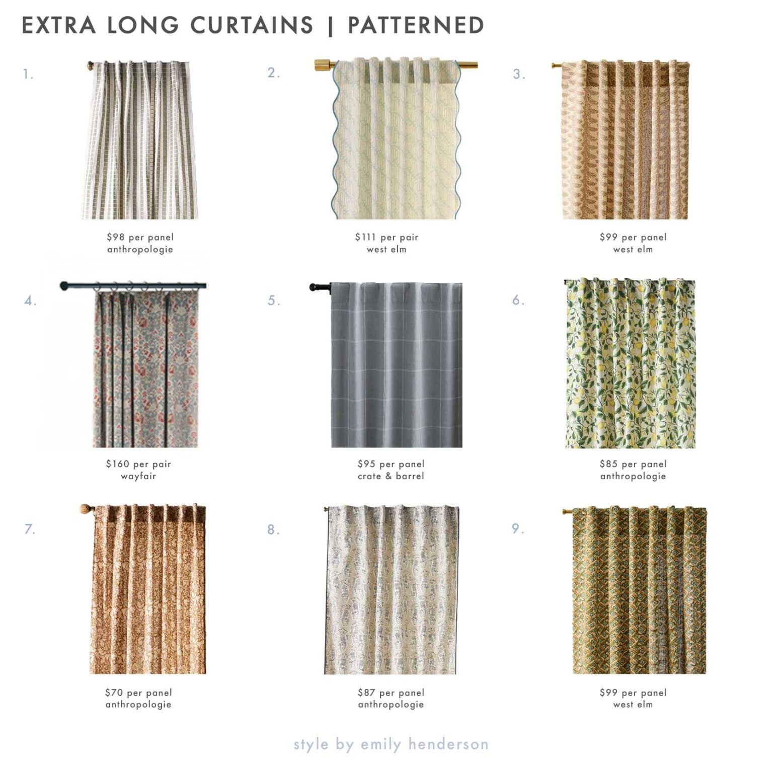 Our Secret Source For Affordable Extra-Long Curtains (+ 27 Of Our ...