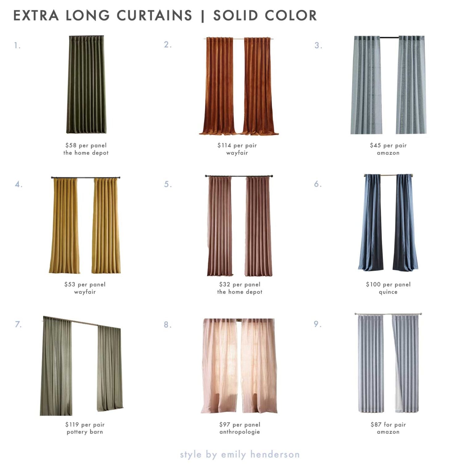 Our Secret Source For Affordable Extra-Long Curtains (+ 27 Of Our ...