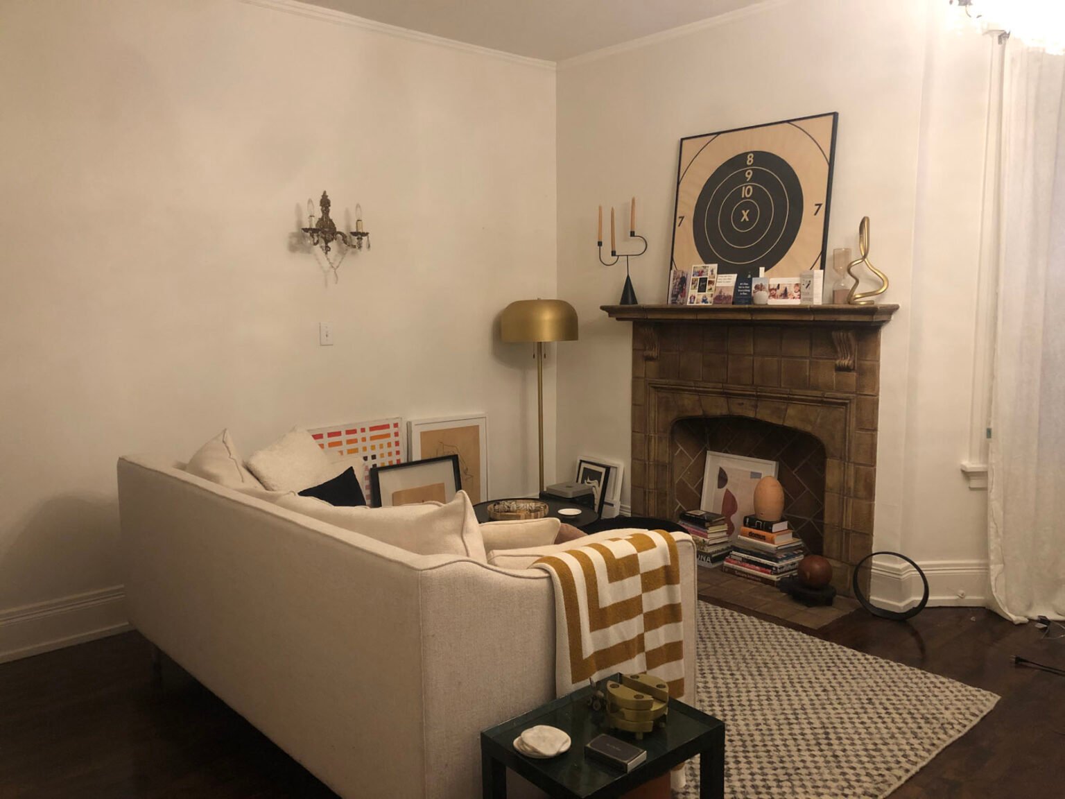 Jess' Art Filled Living Room/Office Reveal