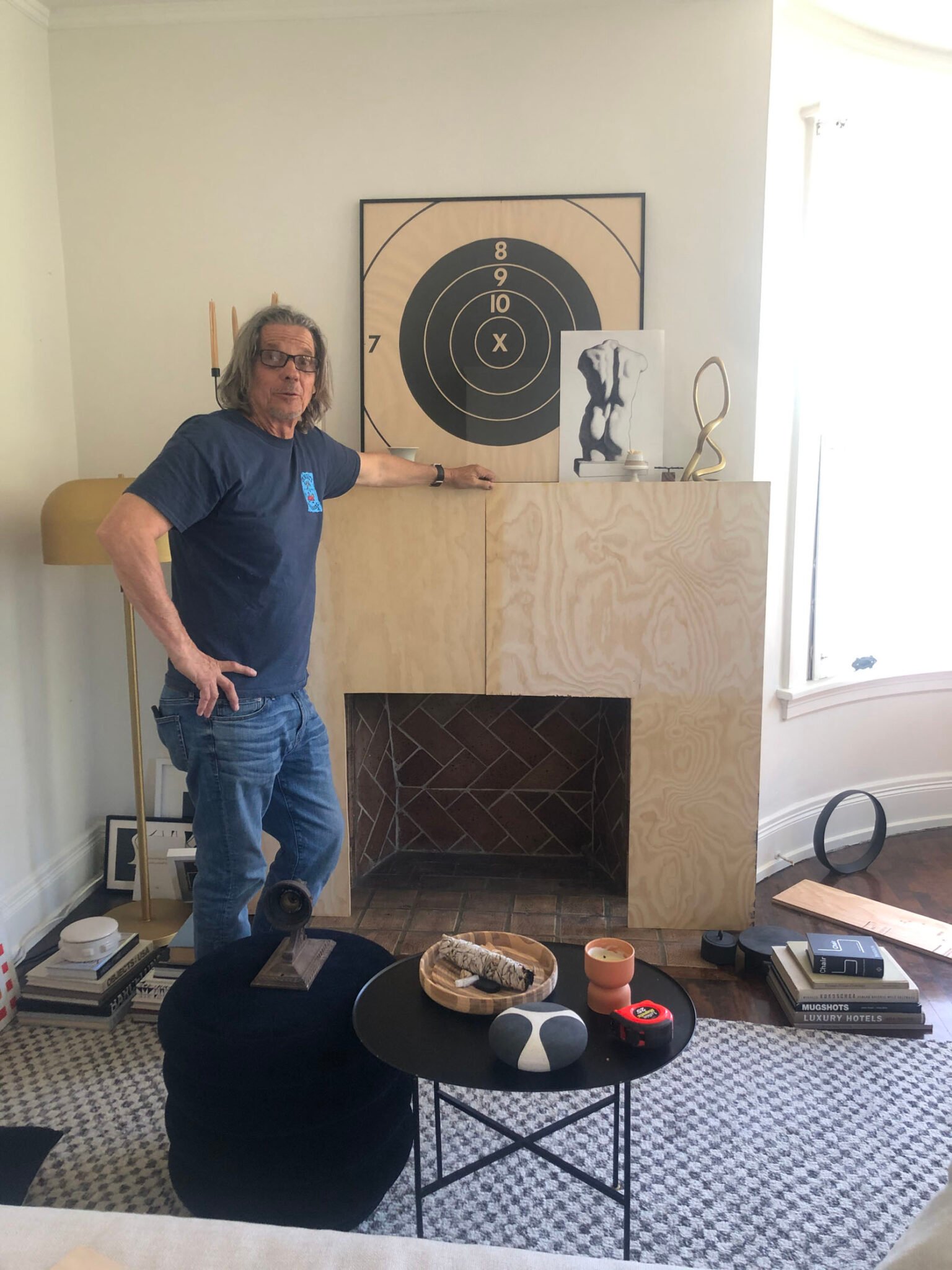 Jess' Art Filled Living Room/Office Reveal