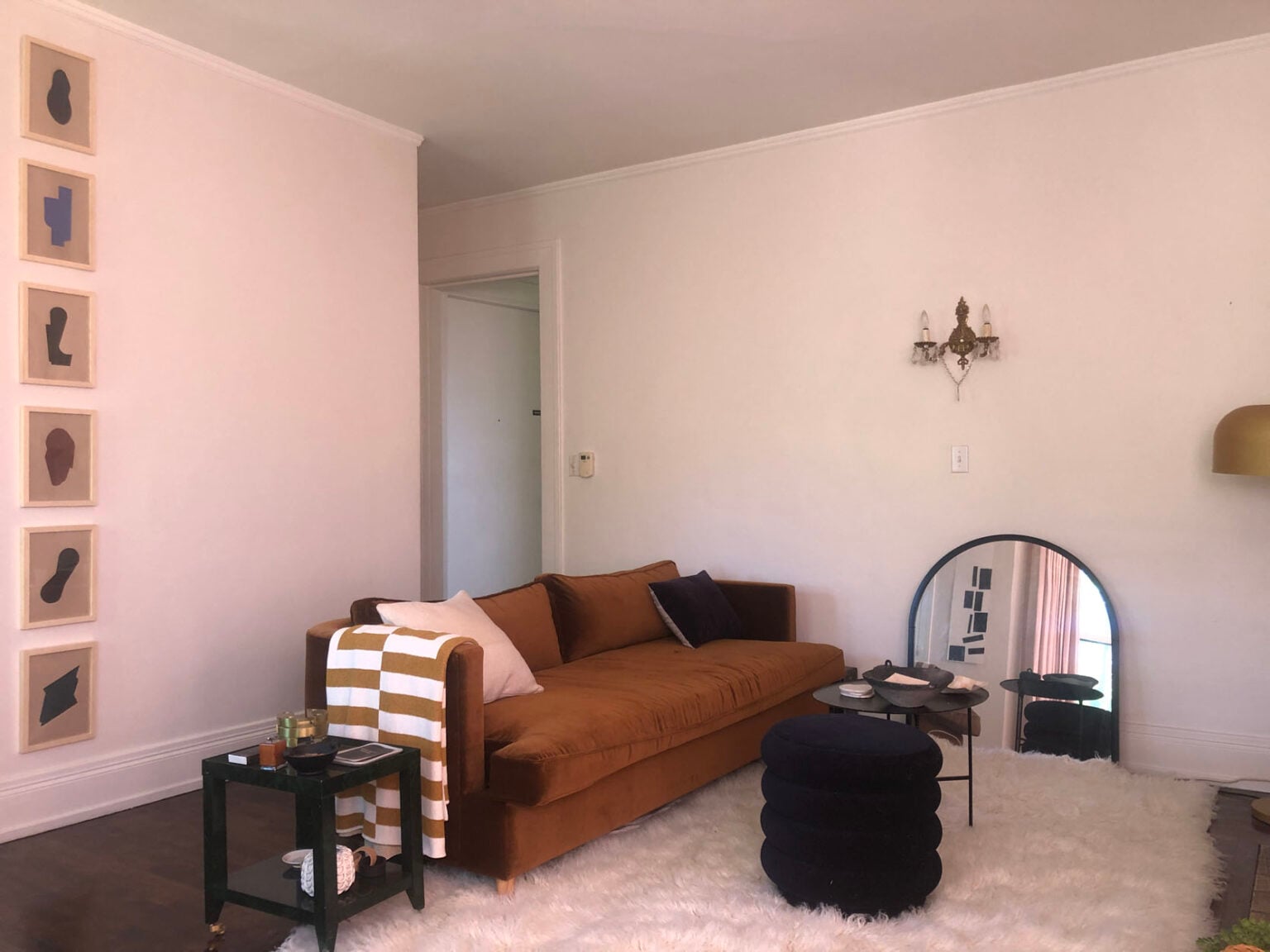 Jess' Art Filled Living Room/Office Reveal